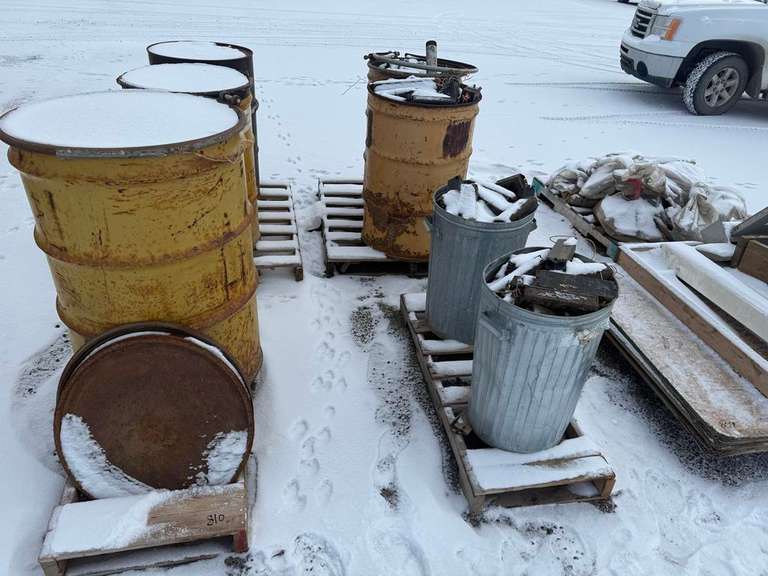 Hazardous Waste 55-Gallon Steel Barrels & Galvanized Steel Garbage Cans ...