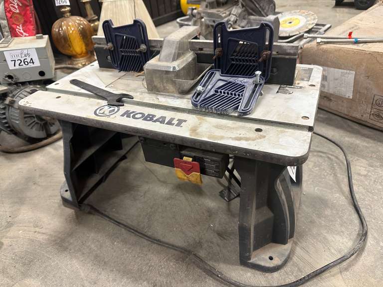 Kobalt Router Table w/ Kobalt Router - McBids Auctioneers & Appraisers Inc