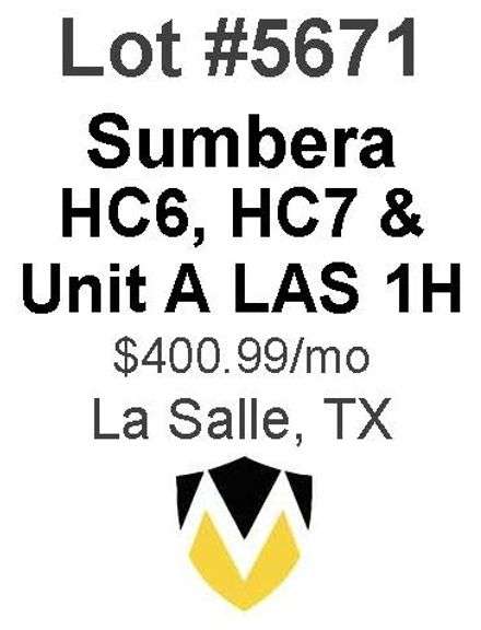 Sumbera HC6, HC7 and Sumbera Unit A LAS 1H - Mid-Continent Energy Exchange