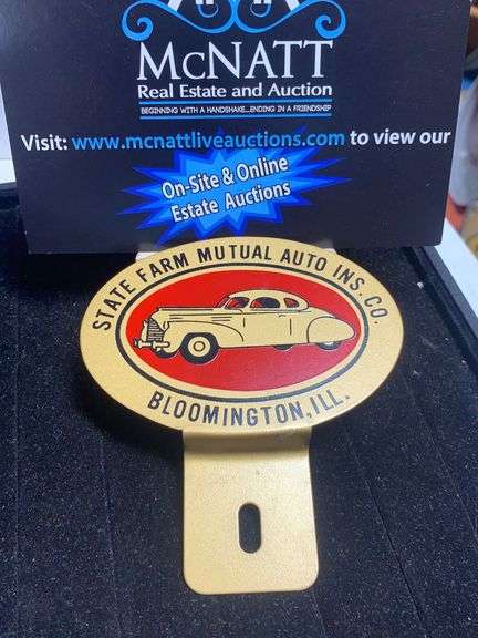Grade 10! Vintage State Farm tag topper - McNatt Real Estate