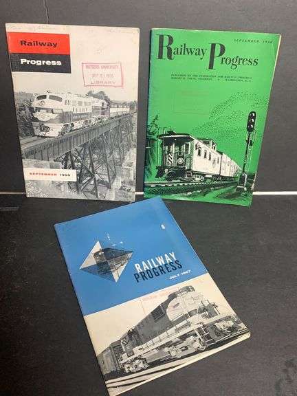 3 -1950’s Railroad progress magazines - McNatt Real Estate
