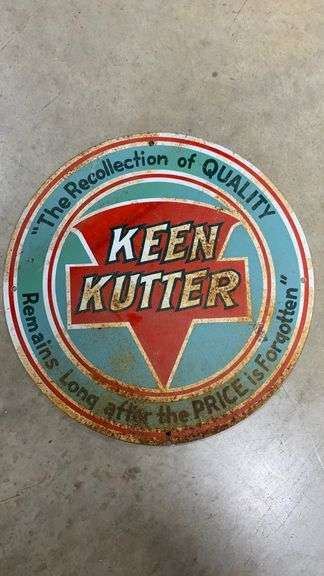 12” Keen Kutter metal sign - McNatt Real Estate