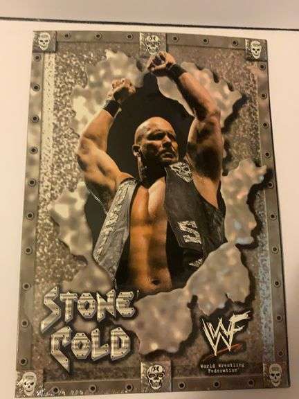 Stone Cold WWF -Embossed metal sign 12”x17” - McNatt Real Estate