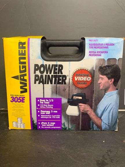In box - Wagner 305E Pro Duty Paint sprayer - McNatt Real Estate