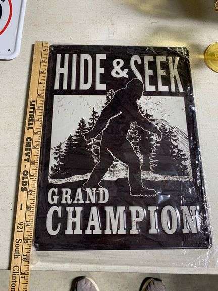 Hide & Seek Grand Champion sign - McNatt Real Estate