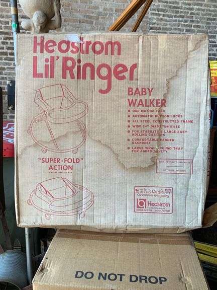 NOS Headstrom Lil’Ringer Baby walker in orig box - McNatt Real Estate