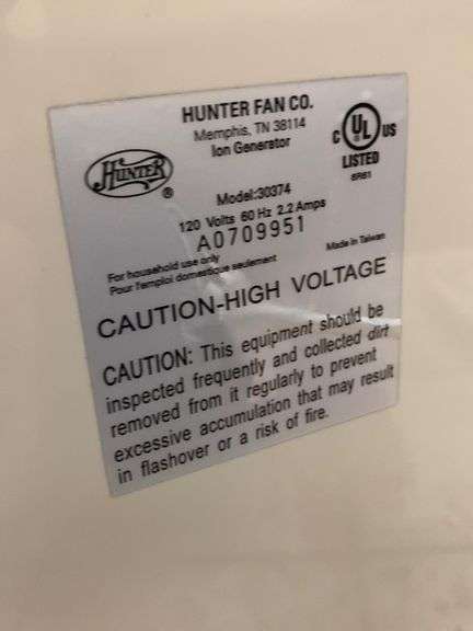 Hunter ION Generator - McNatt Real Estate