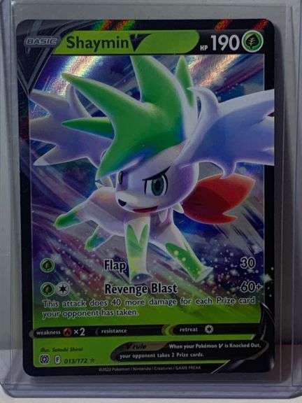 Pokémon 190 Shaymin in top loader - McNatt Real Estate