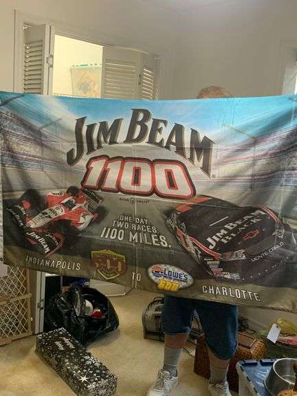 Jim Bean 1100 Racing banner approx 3’x6’ - McNatt Real Estate