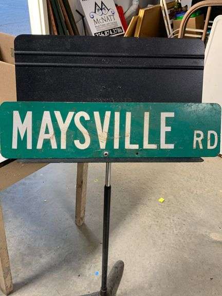 Orig vintage street sign - McNatt Real Estate