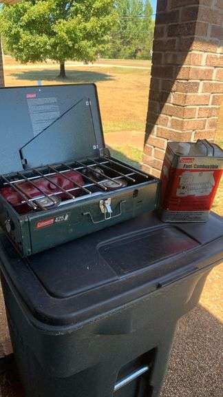 Coleman 425 stove and fuel (full) - McNatt Real Estate