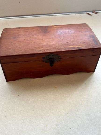 Cedar keepsake box with watches - McNatt Real Estate
