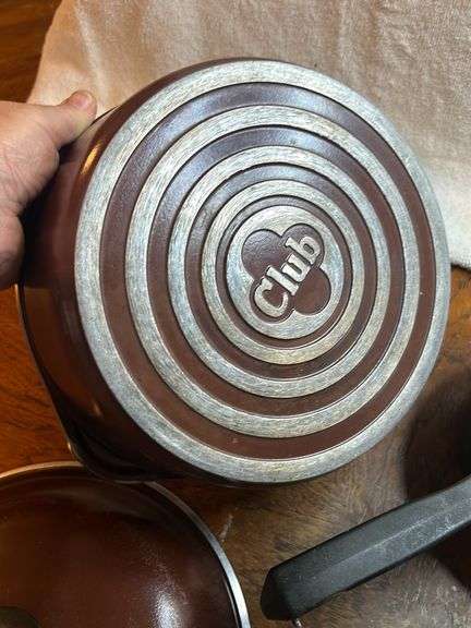 Vintage brown Club cookware - McNatt Real Estate