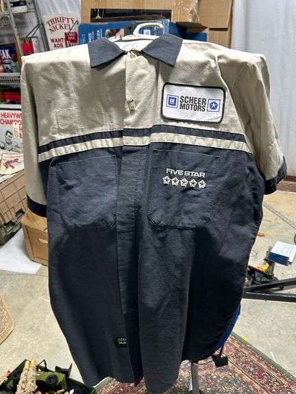 Super neat orig uniform shirt w/great advertising -see all photos for ...