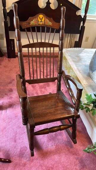 Heavy unusual USA Bicentennial rocker - McNatt Real Estate