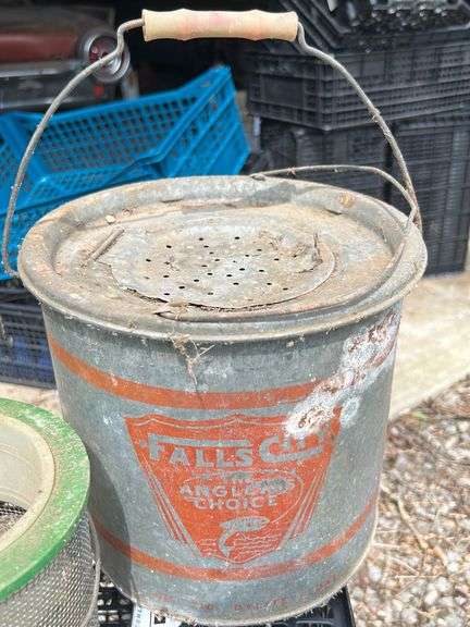 Falls city Minnow bucket and cricket cage - McNatt Real Estate
