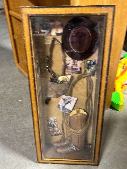 Neat western shadow box display - McNatt Real Estate