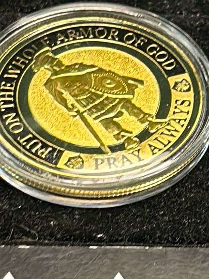 Rare Armor of God Game Knight Coin Challenge Commemorative Coin Color ...