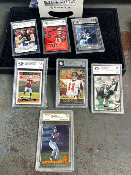 Large GRADED sports card lot -7 graded cards - McNatt Real Estate