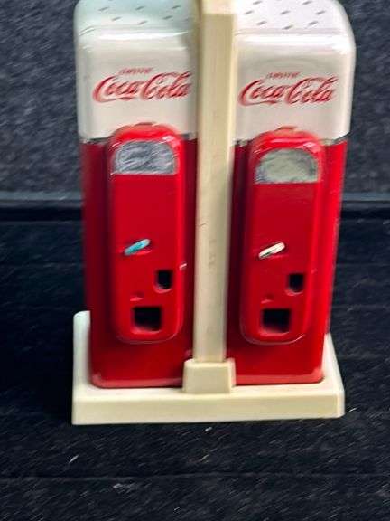 Neat set of Coca Cola vending machine SALT AND PEPPER - McNatt Real Estate