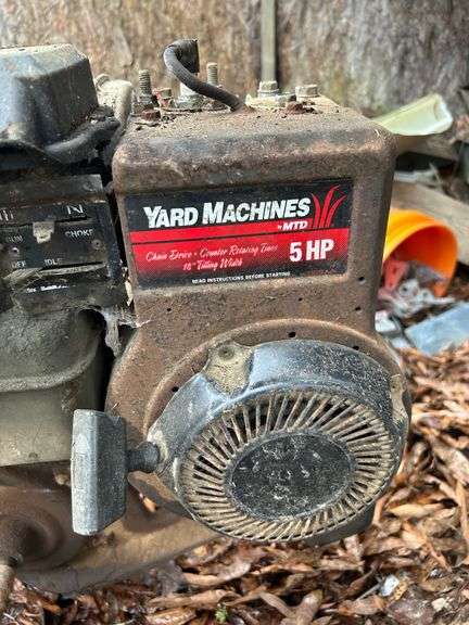 Yard Machine rear tine tiller - McNatt Real Estate