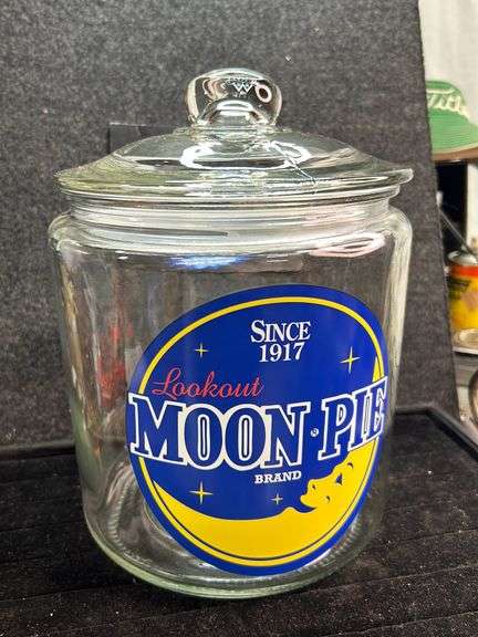 Nice glass Moon Pie jar - McNatt Real Estate