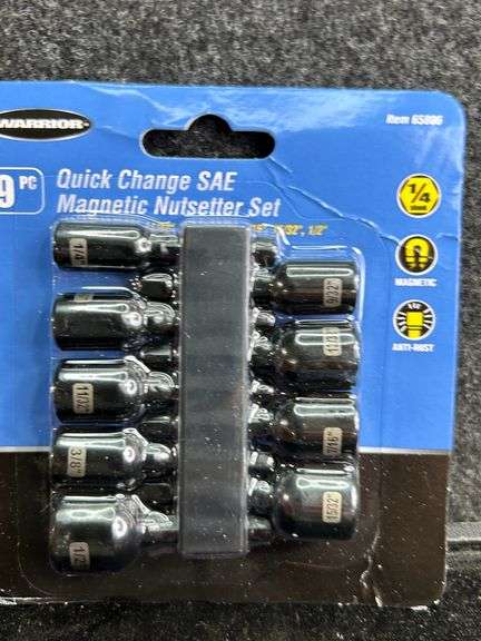 NEW ! WARRIOR 9pc Quick change SAE Magnetic nutsetter set - McNatt Real ...