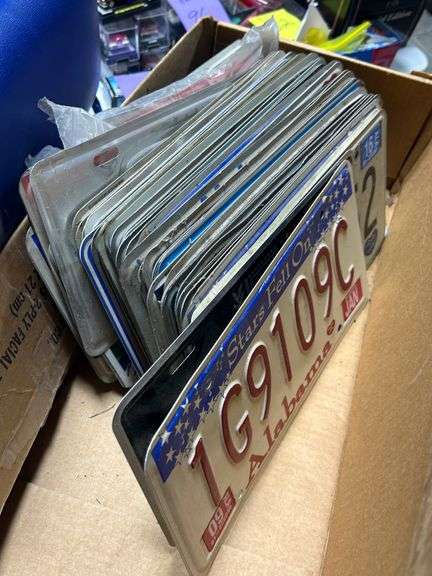 Large lot of auto tags - McNatt Real Estate