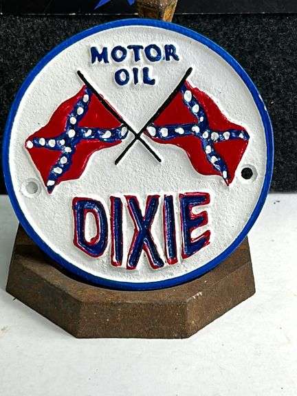 Cast iron DIXIE Motor Oil - McNatt Real Estate
