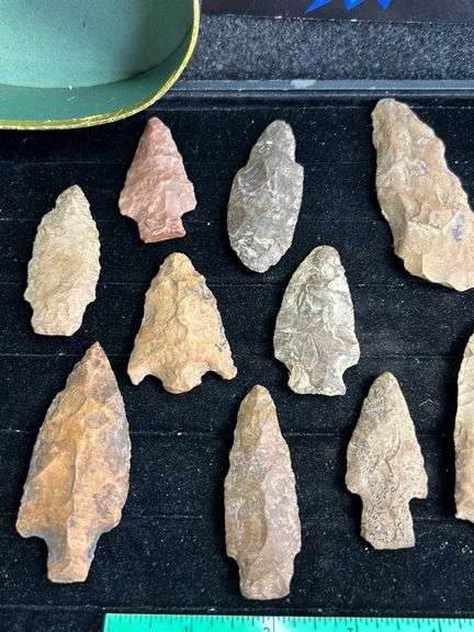 Heart shaped box full of artifacts-Arrowheads-points etc - McNatt Real ...