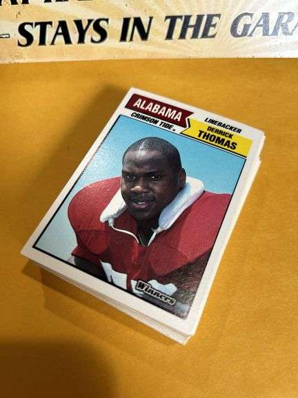 Great Alabama set of 1988 cards with some great names in football -see ...