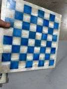 Gorgeous Slate/Alabaster/marble chess set -unpacked from newspaper from ...