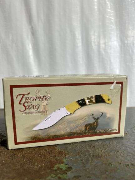 Frost Cutlery Trophy Stag with original box - McNatt Real Estate