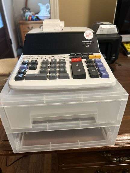Sharp Adding machine and organizer - McNatt Real Estate