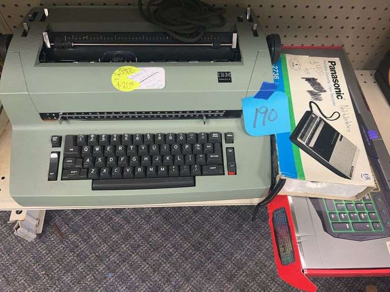 Typewriter -tape recorder-keyboard - McNatt Real Estate