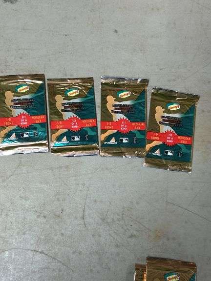 Lot of 4 1997 Pinnacle Baseball cards packs given out at Dennys - great ...