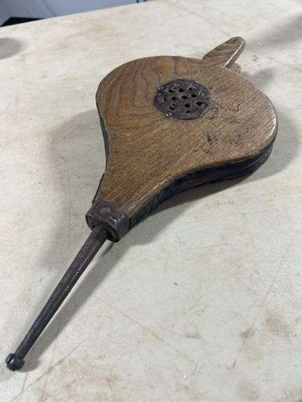 Antique American Primitive Blacksmith Made Fireplace Bellows - McNatt ...