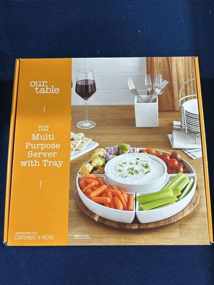 New! Our Table Multi Purpose Server with Tray - McNatt Real Estate