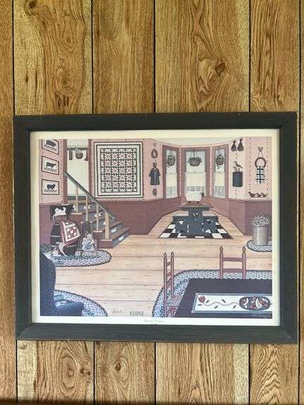 1988 Pat Pearson Artist signed “Room for Everyone “ picture SAMPLE ...