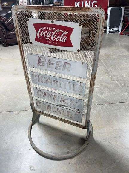 Rare FIND! Fishtail Coca Cola - Early TN Country store road side sign ...