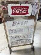 Rare FIND! Fishtail Coca Cola - Early TN Country store road side sign ...
