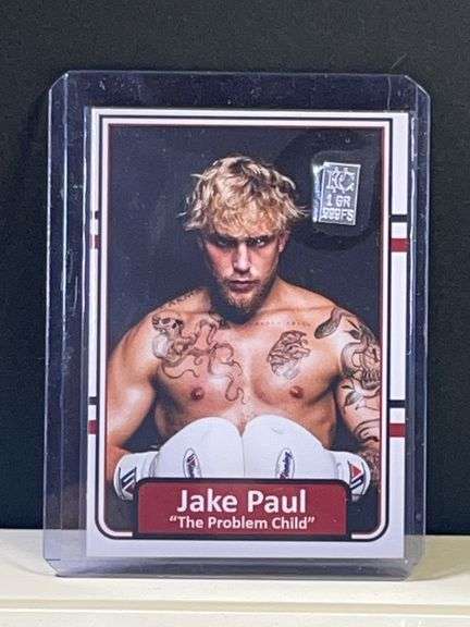 Collectors Jake Paul card with 1GR .999 SILVER - McNatt Real Estate