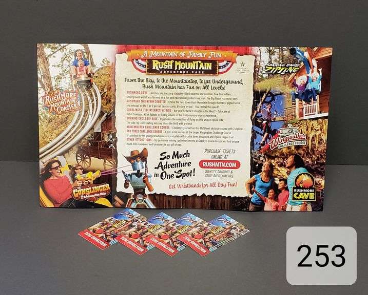 Four Ride Wristbands and a guided cave tour at Rush Mountain Adventure ...