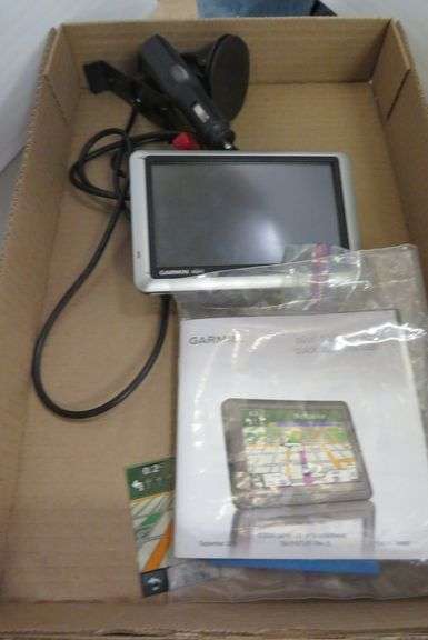 2 BOXES WITH WALKIE TALKIES AND GARMIN GPS - McPherson Auction & Realty