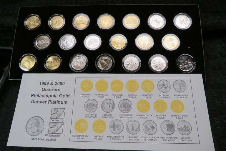 1999 & 2000 QUARTERS PHILLY GOLD - DENVER PLATINUM - McPherson Auction ...