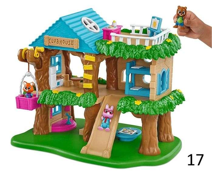 Lakeshore Animal Friends Clubhouse with three posable animals. Measures ...
