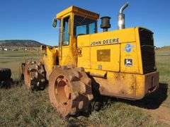 JOHN DEERE 646C 4 WHEEL COMPACTION DOZER W/ LAND FILL BUCKET AND PUSH ...