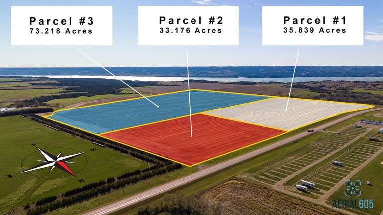 Parcel # 4: The total of parcels #1, #2 and #3 = 141.233 surveyed acres ...