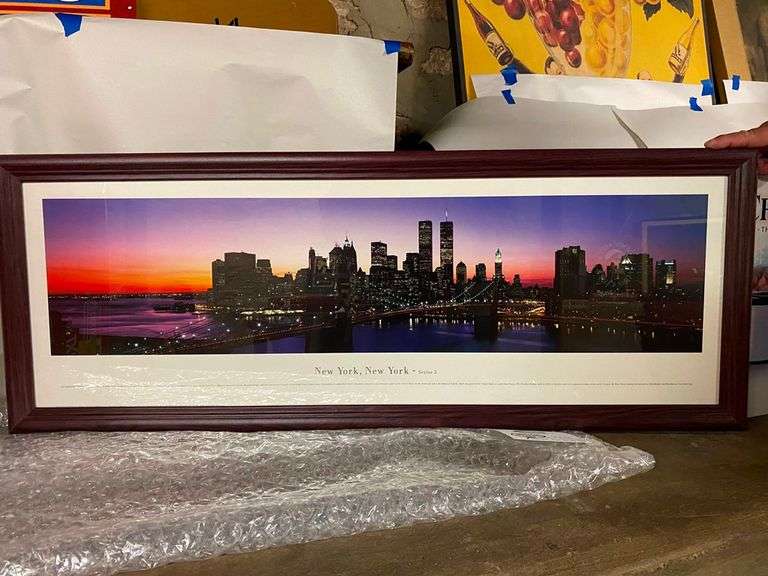 1995 Twin Tower print -16"x43" New York, New York, Series 3 by James ...