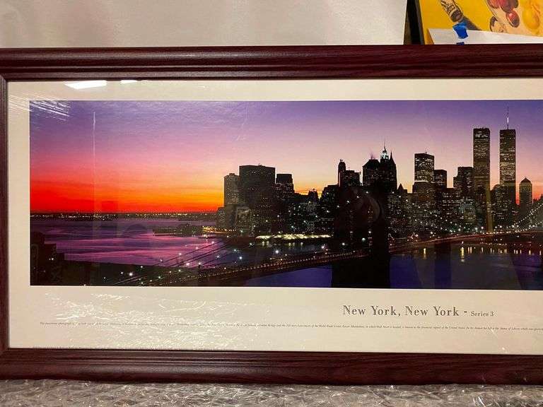 1995 Twin Tower print -16"x43" New York, New York, Series 3 by James ...